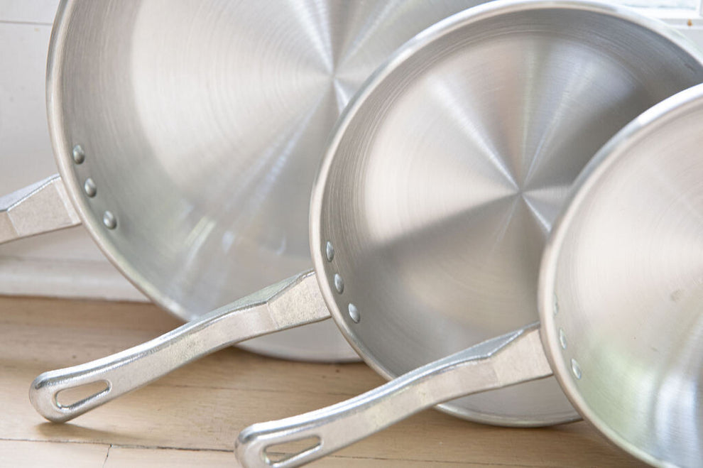 Fry Pan Large Set, Natural Finish – Cusina Maya Cookware